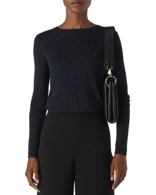 Click here for Whistles Annie Sparkle Knit Top prices