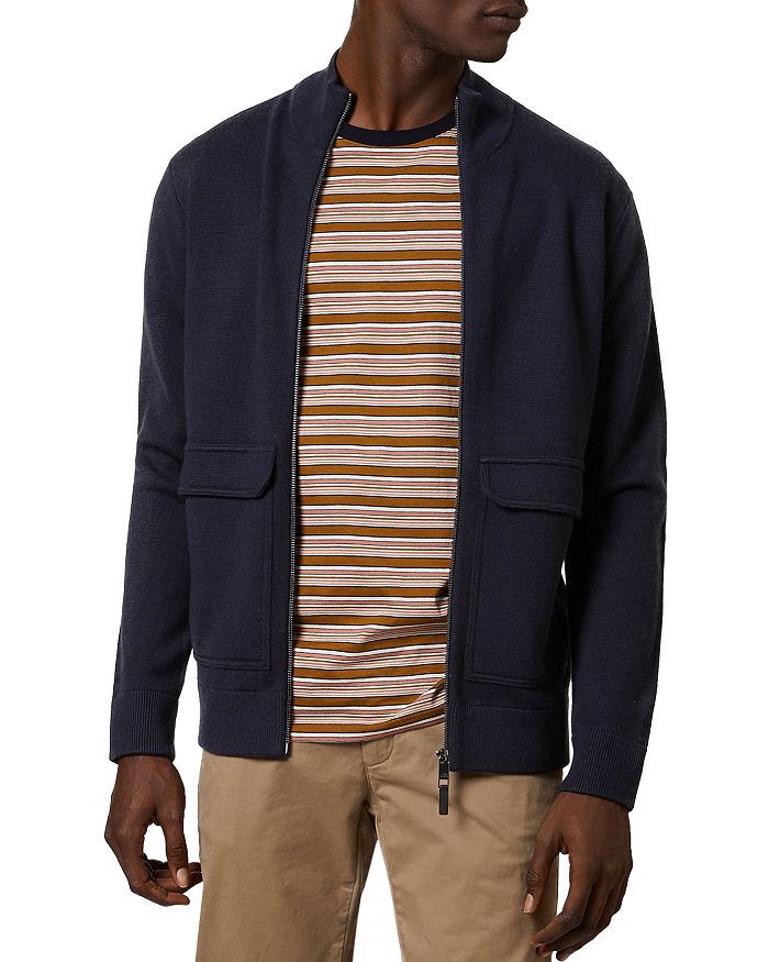 Ted Baker Newrule Funnel Neck Zip Knit Jacket | Bloomingdale's