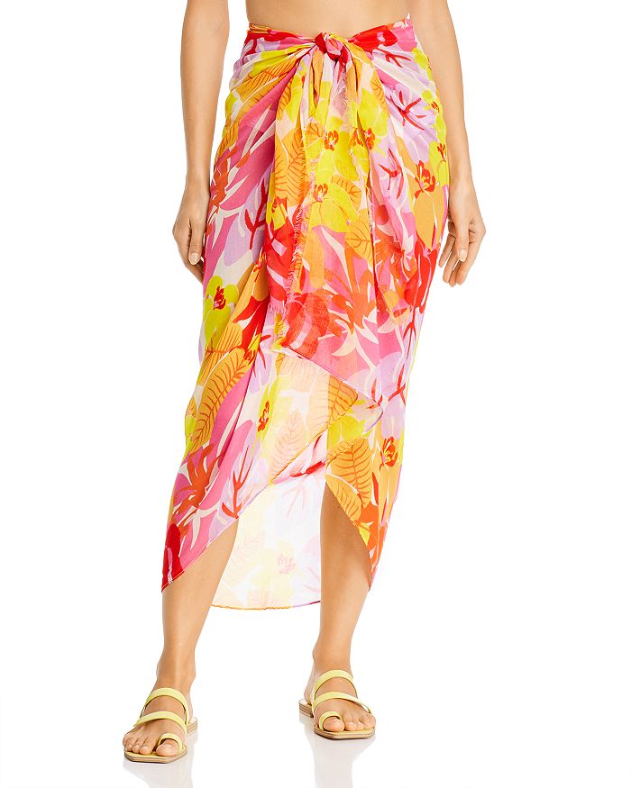 Echo Cutout Floral Pareo Swim Cover-Up | Bloomingdale's