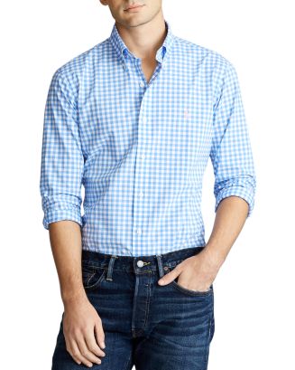 Polo Ralph Lauren Classic Fit Gingham Button-Down Oxford Shirt ...