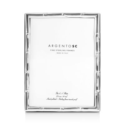 Click here for Argento Sc Bamboo Sterling Silver Frame  5 x 7 prices