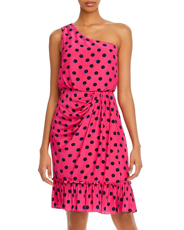Derek Lam 10 Crosby Taula Polka-Dot One-Shoulder Dress | Bloomingdale's