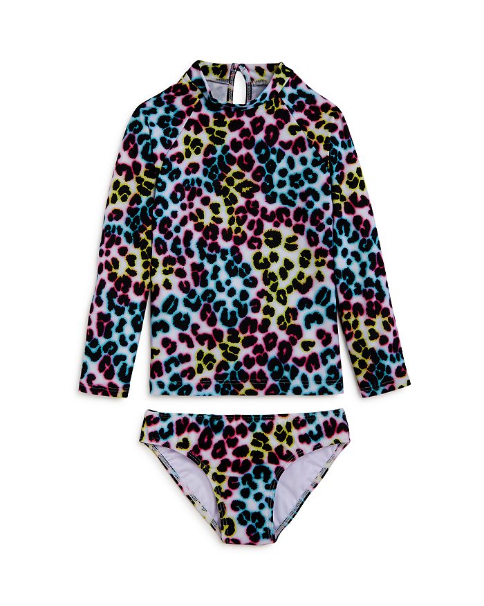 Peixoto Girls' Leopard Print Rash Guard & Bottoms Set - Little Kid Big ...