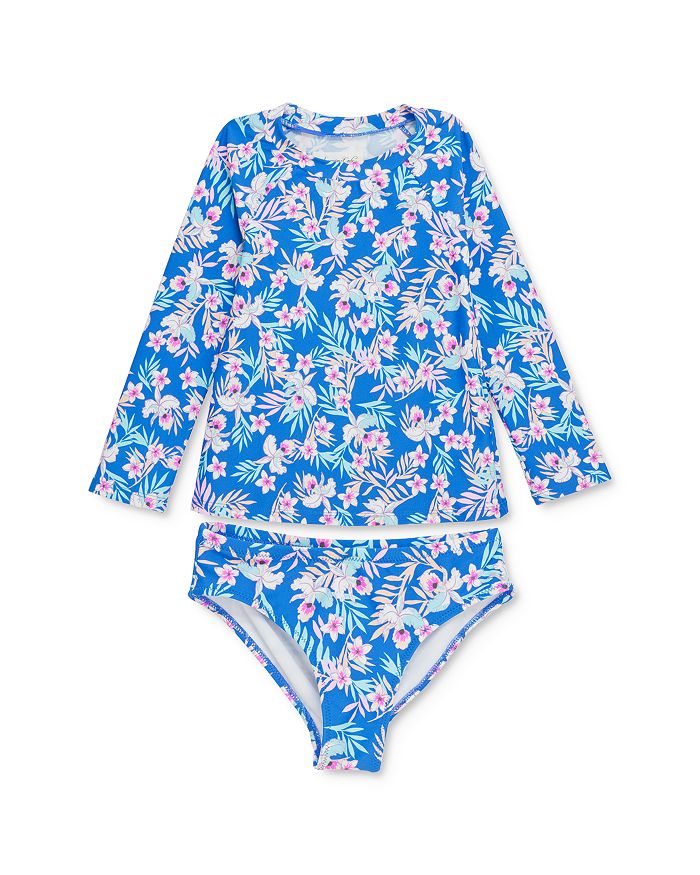 Sovereign Code Girls' Bondi Floral Print Rash Guard & Bottoms Set ...