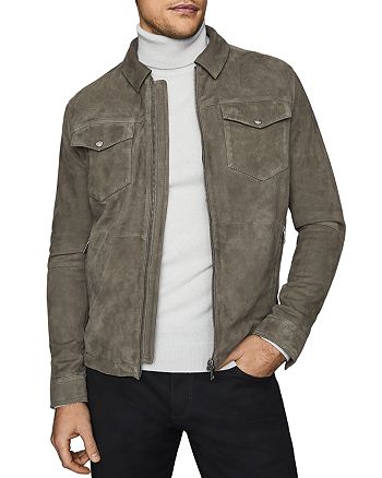 REISS Cash Suede Jacket | Bloomingdale's