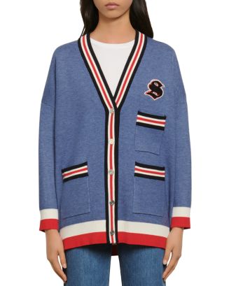 Sandro Ted Varsity-Style Cardigan | Bloomingdale's