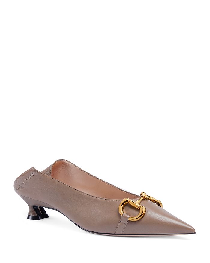 Gucci Women's Horsebit Convertible Spool-Heel Pumps | Bloomingdale's