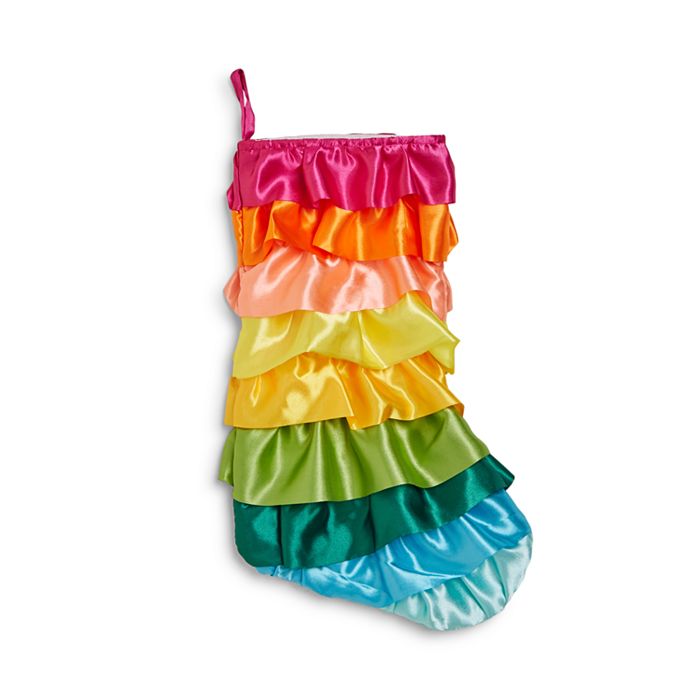Bloomingdale's Ruffled Rainbow Stocking - 100% Exclusive | Bloomingdale's