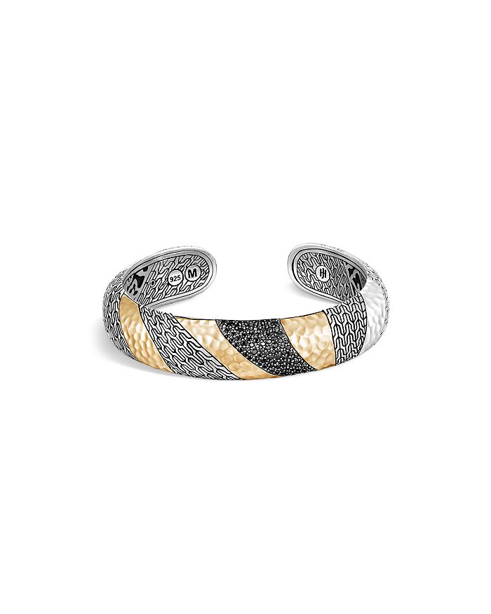 JOHN HARDY 18K Yellow Gold and Sterling Silver Classic Black Sapphire ...