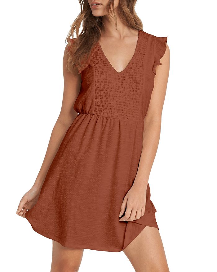 Roxy Morning Breeze Ruffled Mini Dress | Bloomingdale's