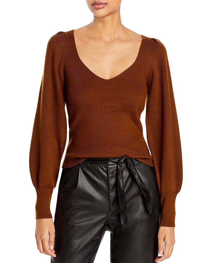 FRENCH CONNECTION Joss Puff Sleeve Knit Sweater | Bloomingdale's