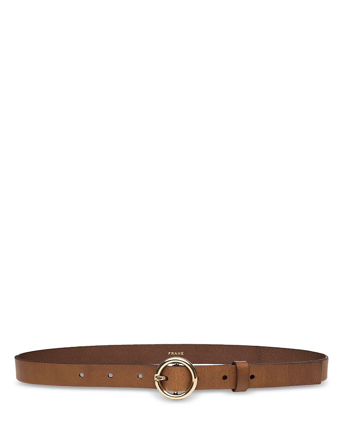 FRAME Petit Circle Leather Belt | Bloomingdale's
