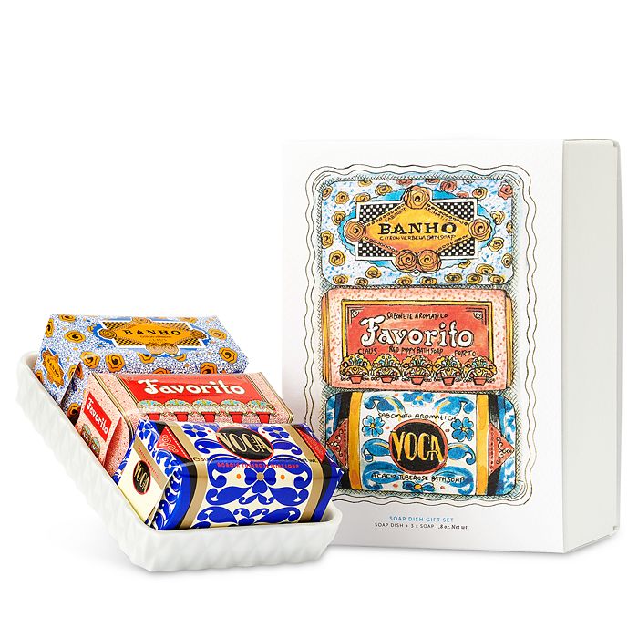 CLAUS PORTO Soap Dish and Mini Soaps Gift Set | Bloomingdale's