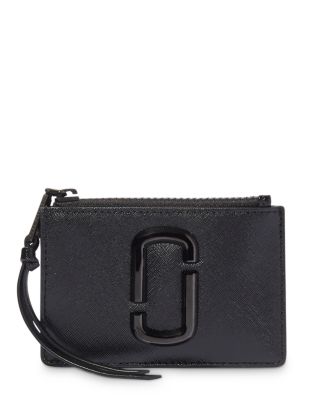 MARC JACOBS Top Zip Leather Card Case | Bloomingdale's