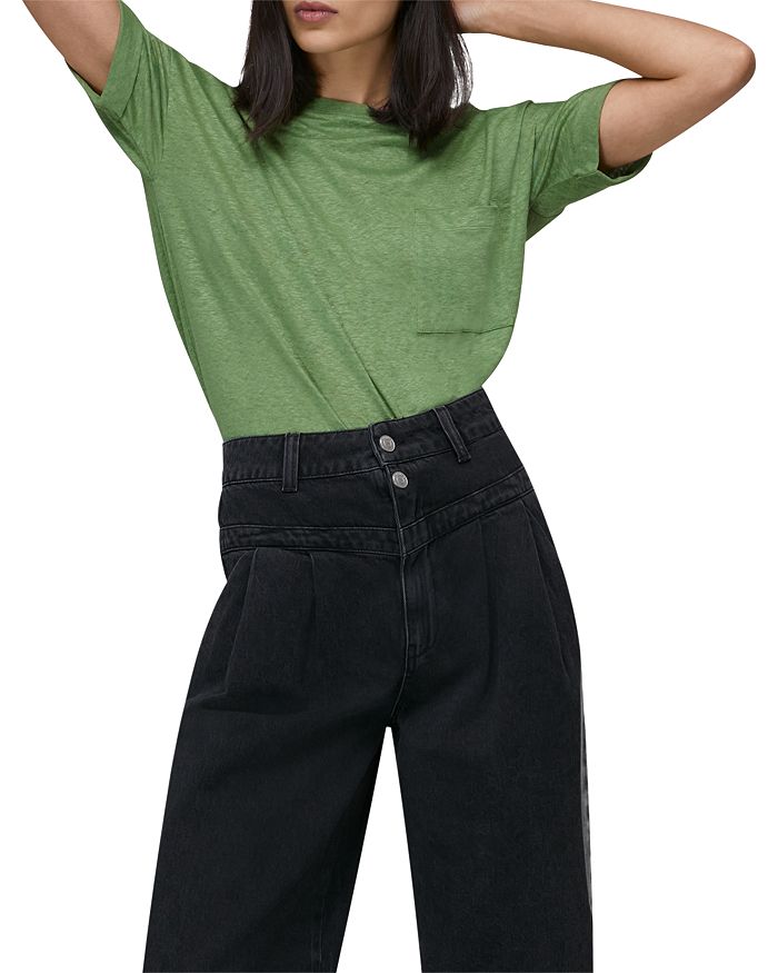 Whistles Linen Pocket Tee | Bloomingdale's