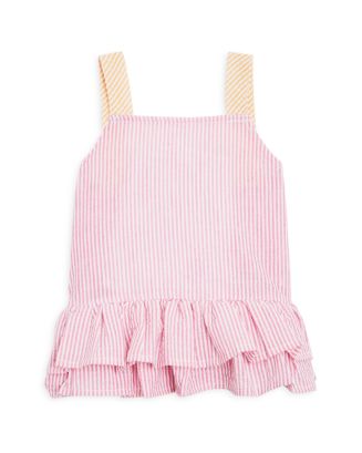 Sovereign Code Girls' Marianna Seersucker Ruffle Top - Little Kid, Big ...