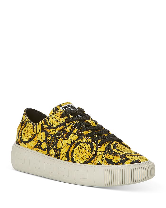 Versace Men's Printed Canvas Sneakers | Bloomingdale's
