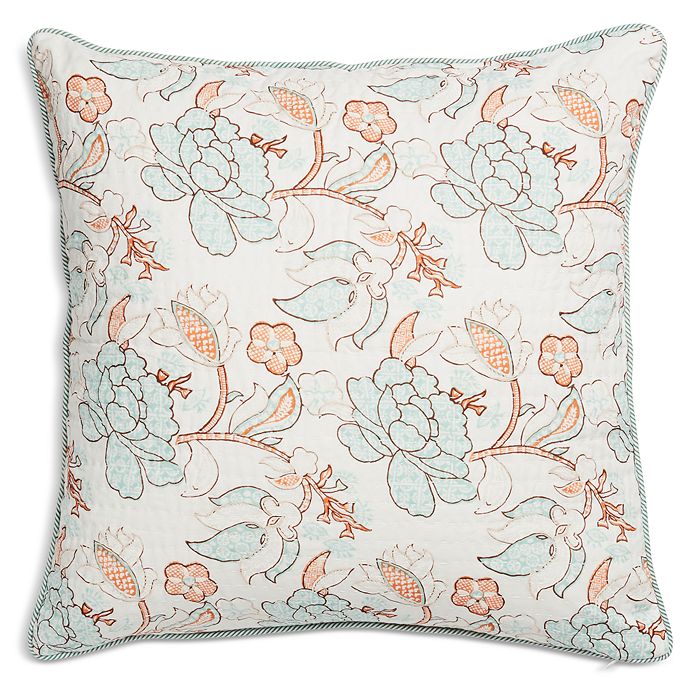 Roller Rabbit Thea Quilted Decorative Pillowcase, 18" x 18 ...
