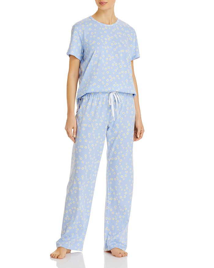 AQUA AQUA Floral Print Pajama Set | Bloomingdale's