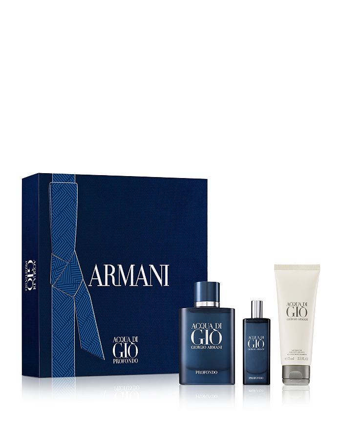 Armani Acqua di Giò Profondo Eau de Parfum 3-Piece Fragrance Gift Set ...