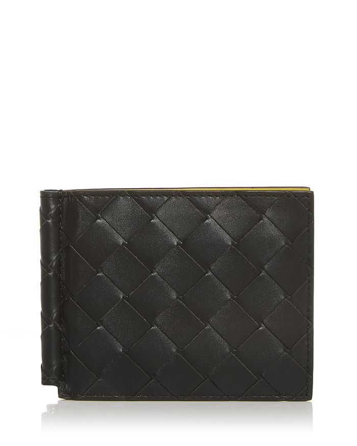 Bottega Veneta Woven Leather Bifold Money Clip Wallet | Bloomingdale's