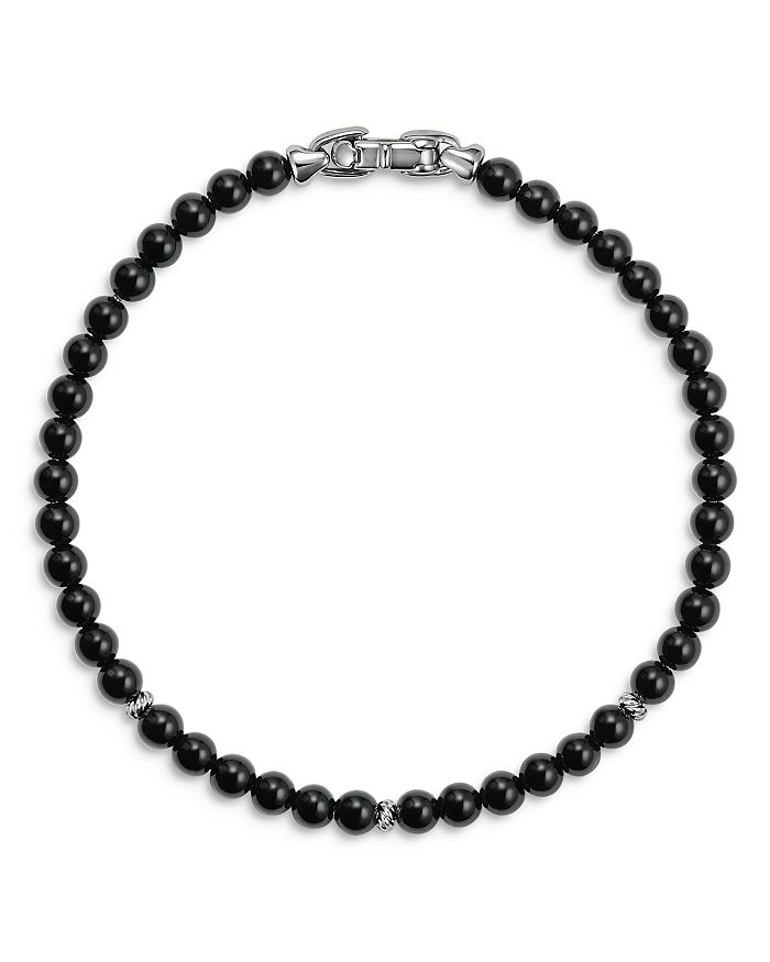 David Yurman Sterling Silver Spiritual Beads Bracelet with Black Onyx ...