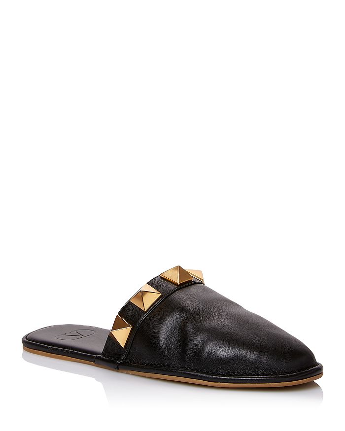 Valentino Garavani Women's Stud Slide Slippers | Bloomingdale's