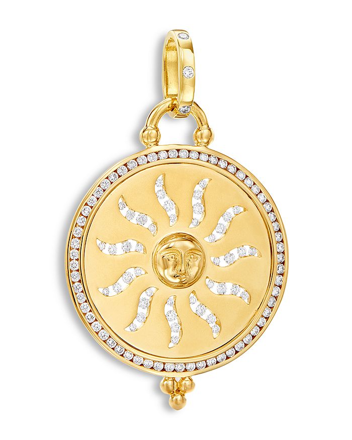 Temple St. Clair 18K Yellow Gold Celestial Diamond Sole Aria Pendant ...