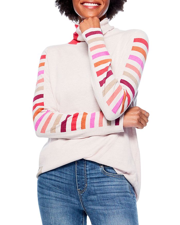 NIC+ZOE NIC and ZOE Stripes Aside Vital Turtleneck Sweater | Bloomingdale's