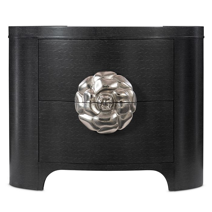 Bernhardt Silhouette 2 Drawer Rounded Rose Nightstand | Bloomingdale's