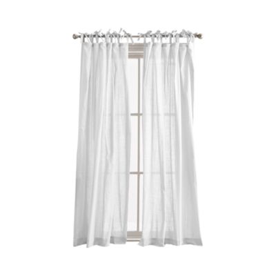 Click here for Peri Home Cotton Sheer 95 x 50 Tie Tab Window Pane... prices