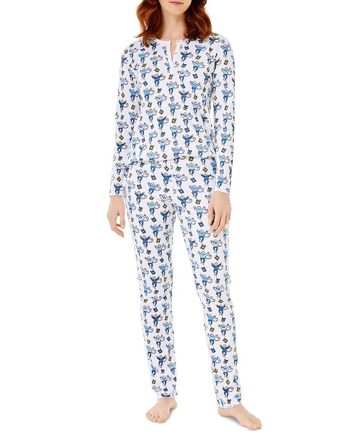 Roller Rabbit Monkey Print Pajama Set | Bloomingdale's