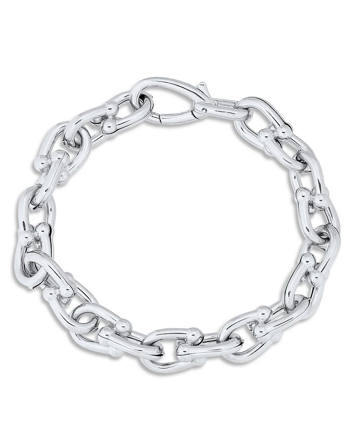 Alberto Amati Sterling Silver Stirrup Link Chain Bracelet | Bloomingdale's
