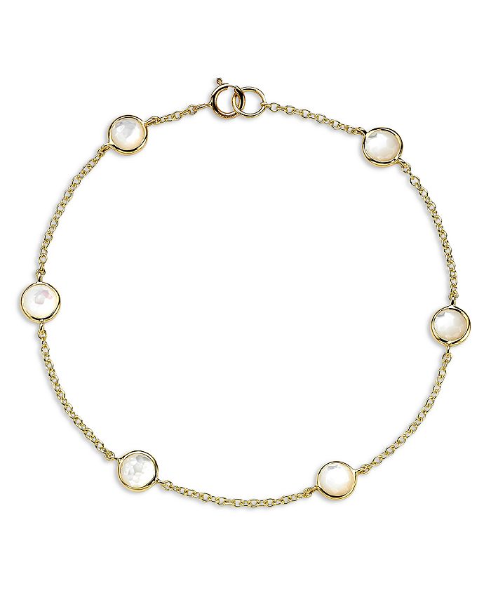 IPPOLITA 18K Yellow Gold Lollipop® Mother of Pearl Link Bracelet ...