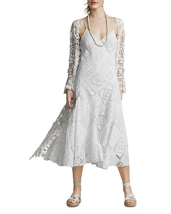 Ralph Lauren Open Front Lace Duster Jacket | Bloomingdale's