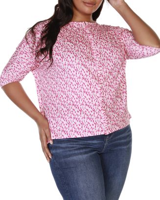Belldini Plus Dot Printed Blouse | Bloomingdale's