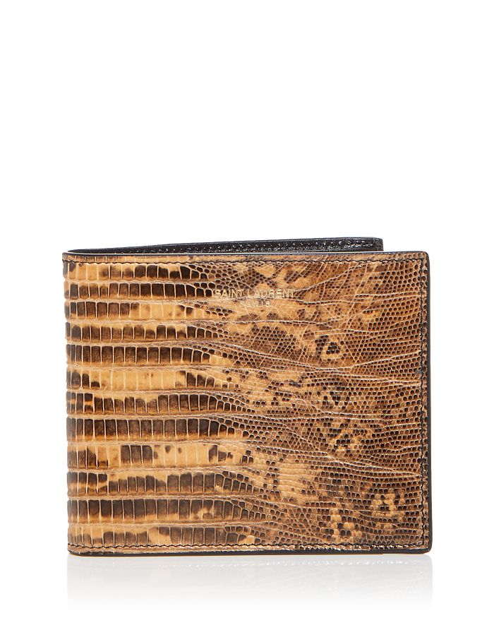 Saint Laurent Snake Embossed Leather Bifold Wallet | Bloomingdale's