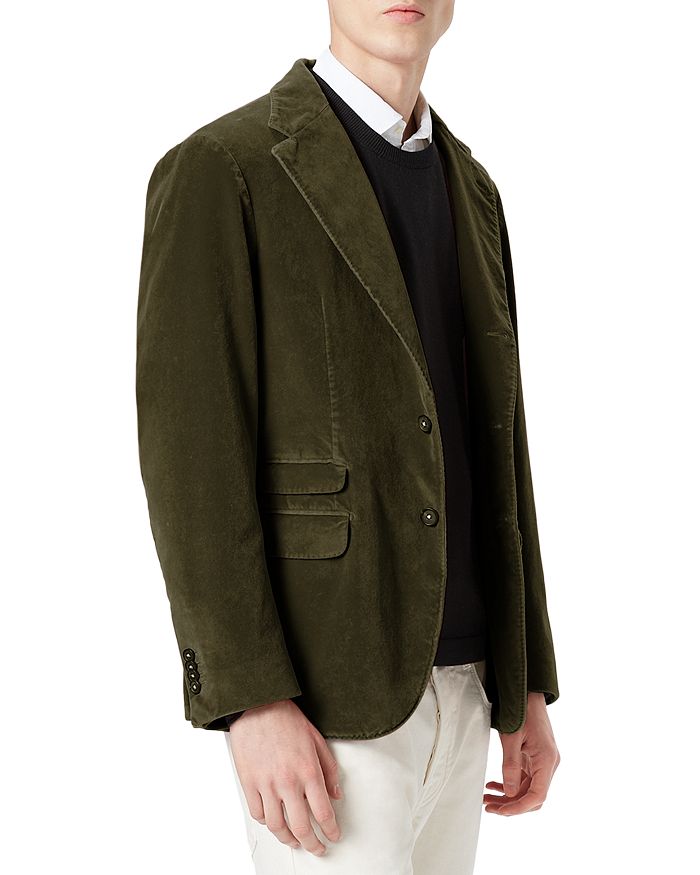 Massimo Alba Olive Velvet Jacket | Bloomingdale's