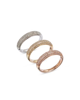 Bloomingdale's Diamond Pavé Stack Bands in 14K Gold, 0.40 ct. t.w. - 100% Exclusive | Bloomingdale's
