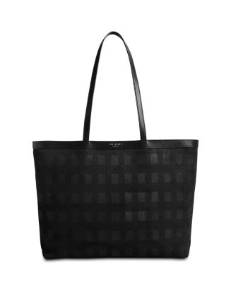Ted Baker Chekita Suede Check Shopping Tote | Bloomingdale's