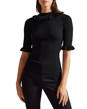 Ted Baker Katella Ruffled Knit Top | Bloomingdale's