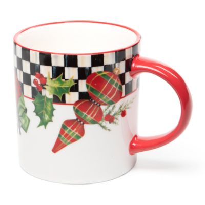 Click here for Mackenzie-Childs Deck the Halls Mugs  Set of 4 prices