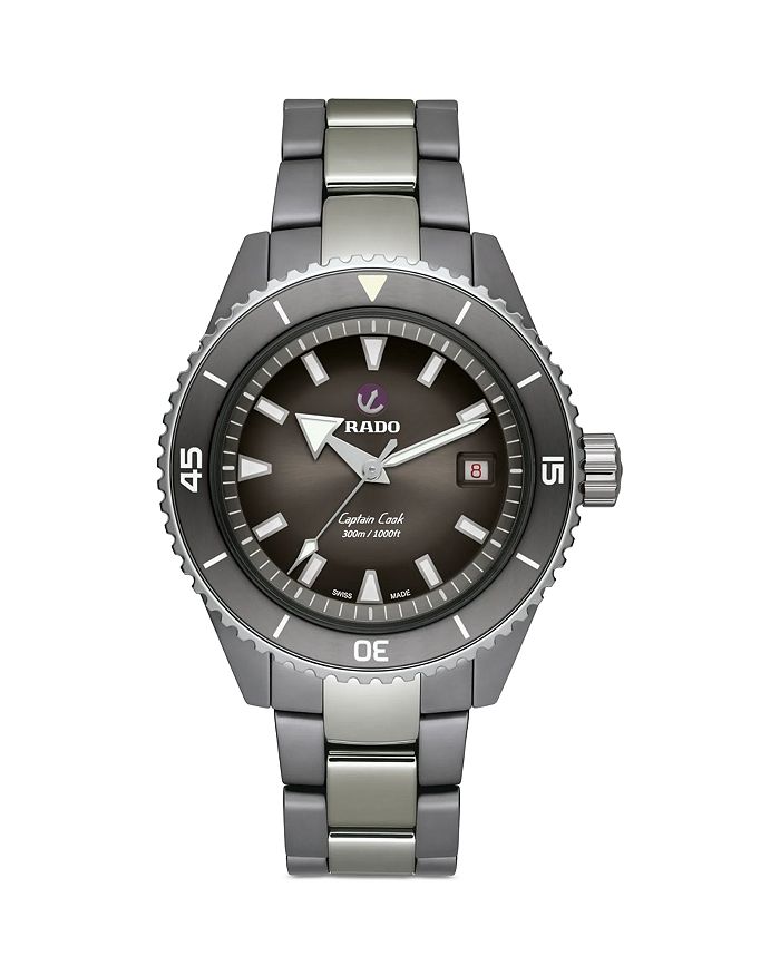 RADO Captain Cook Watch, 43mm | Bloomingdale's