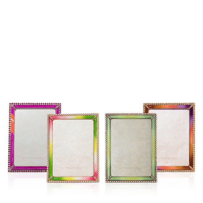 Jay Strongwater Lucas Stone Edge 5" x 7" Frame Collection | Bloomingdale's