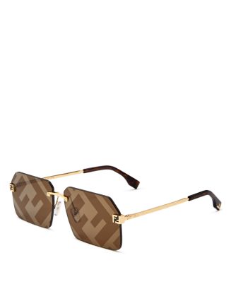 Fendi Unisex Rimless Square Sunglasses, 59mm | Bloomingdale's