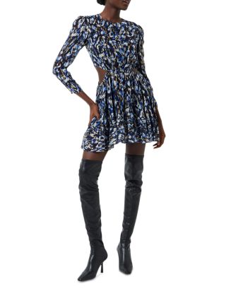 FRENCH CONNECTION Bodine Printed Cutout Dress | Bloomingdale's