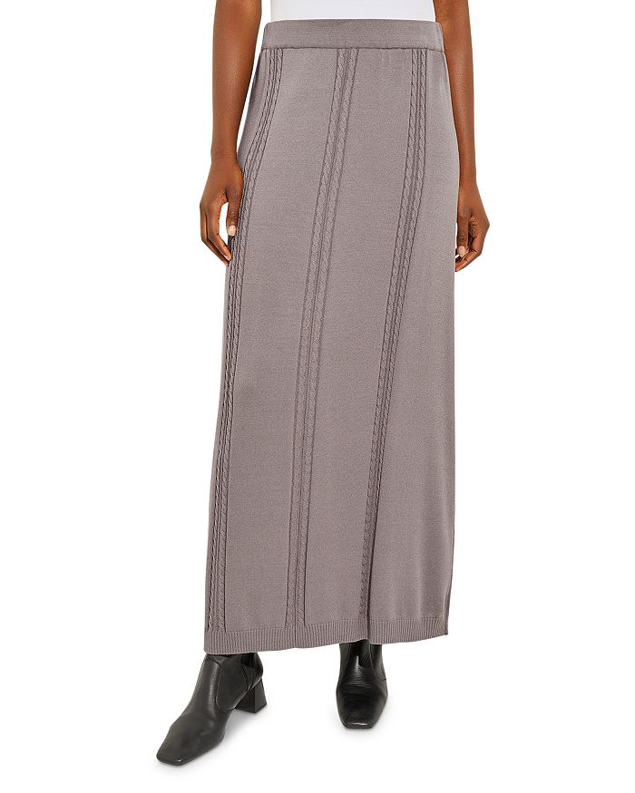 Misook Cable Stripe Soft Knit Maxi Skirt | Bloomingdale's
