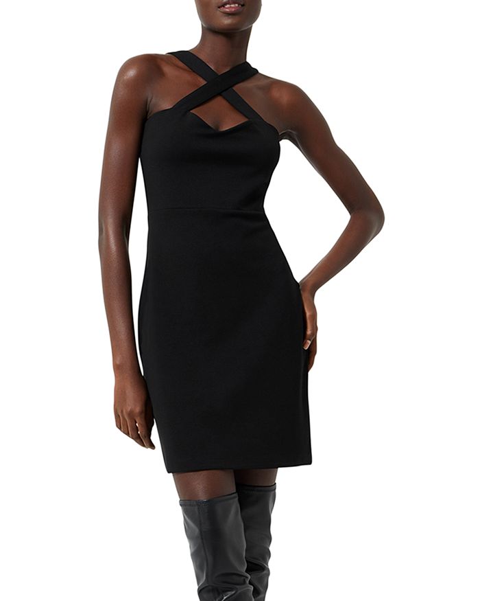FRENCH CONNECTION Rafe Ponté Jersey Halter Dress | Bloomingdale's