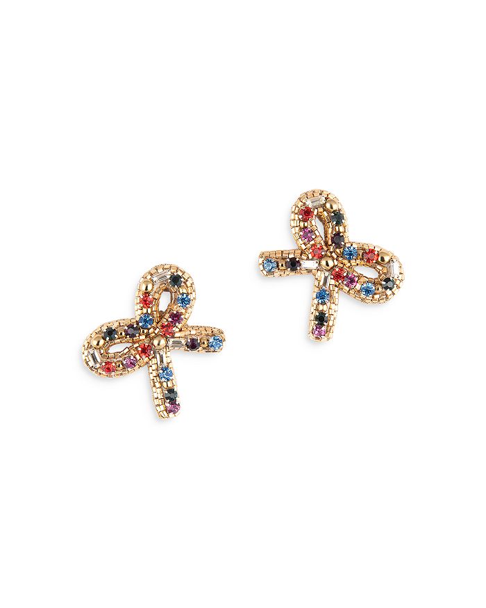 Deepa by Deepa Gurnani Elsa Embellished Bow Earrings | Bloomingdale's