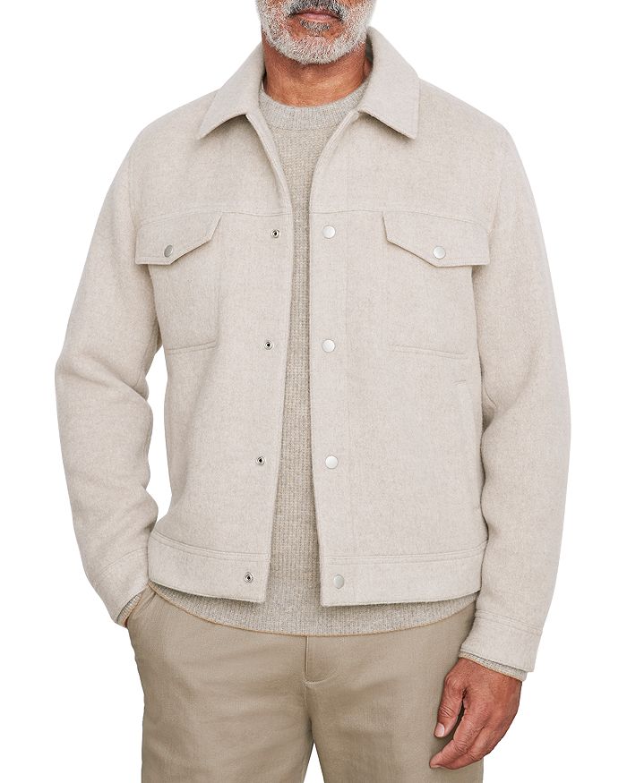 Vince Wool Blend Trucker Jacket | Bloomingdale's